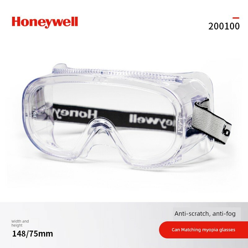 Защитные очки Honeywell, ветрозащитные, пылезащитные, ударопрочные, прозрачные, с защитой от брызг 200100