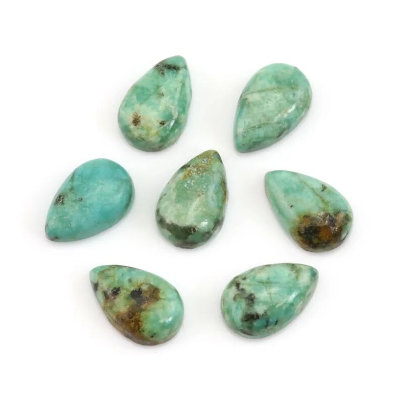 5 шт, африканский бирюзовый кабошон 4x6 мм для ювелирных изделий