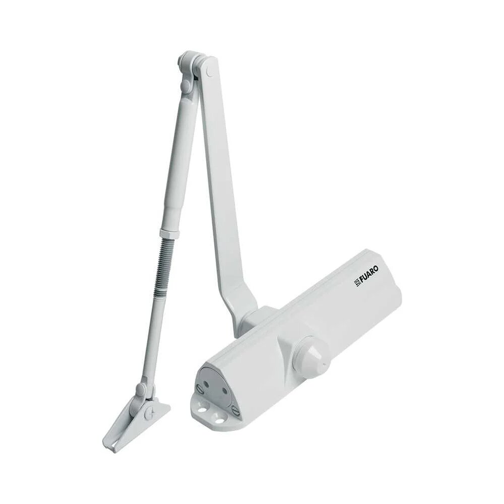 Дверной доводчик Fuaro DC20-5/TS-68 WH до 110 кг, белый 47847