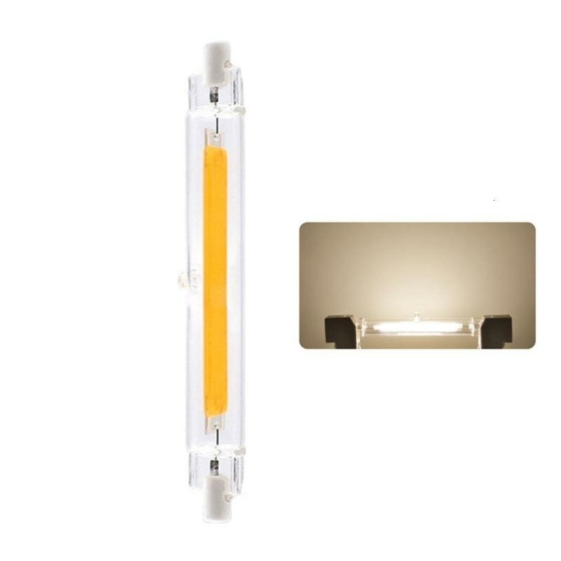 2 шт. светодиодные лампы R7S COB с цоколем с двух концов, 118 мм 10 Вт - Натуральный белый цвет