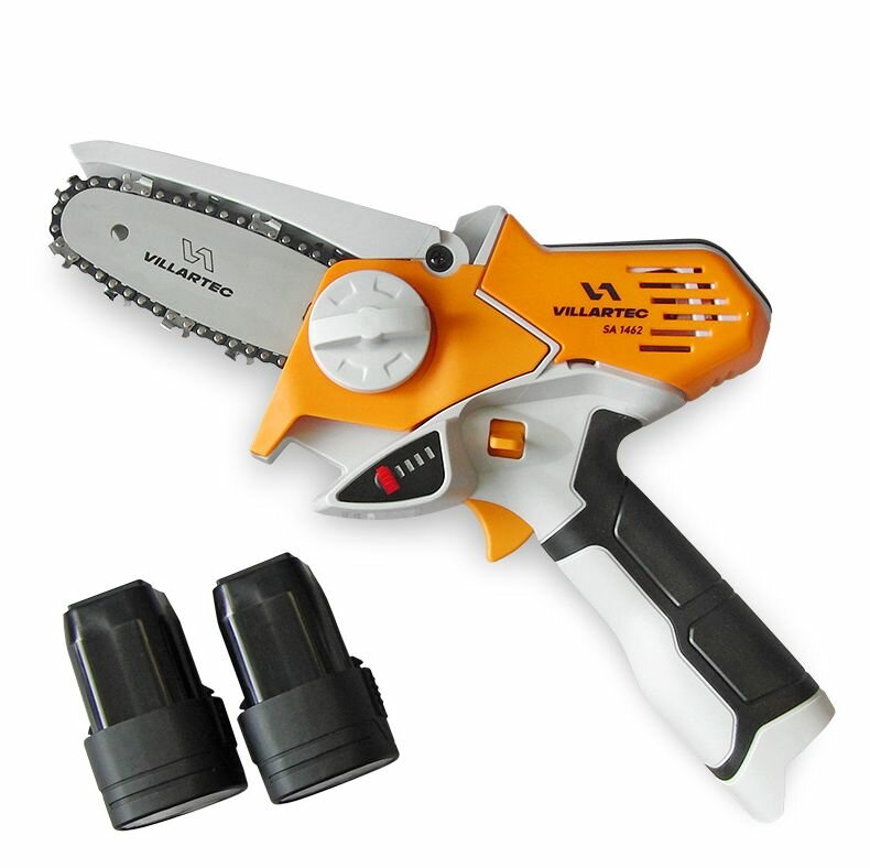 Мини-пила (сучкорез) аккумуляторная Villartec SA 1462 2АКБ + ЗУ + Кейс