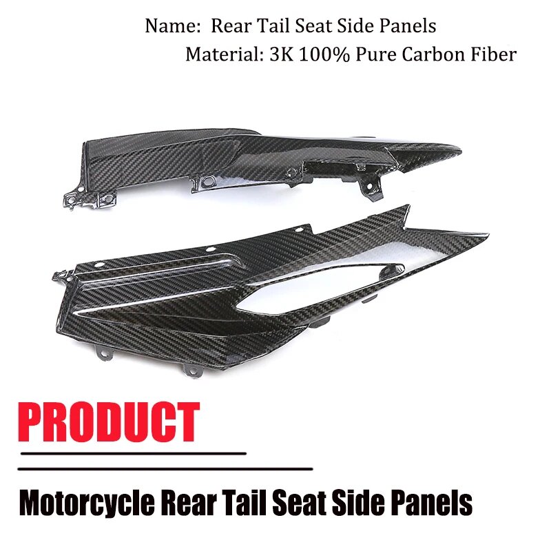 Для Yamaha MT09 MT-09 FZ09 2017 2018 2019 2020 крыло из углеродного волокна, Seat Side Panels
