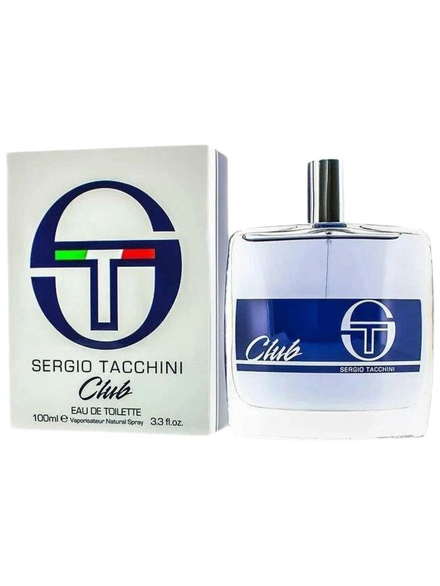 Туалетная вода Sergio Tacchini "Club", мужская, древесно-фужерный аромат, 100 мл