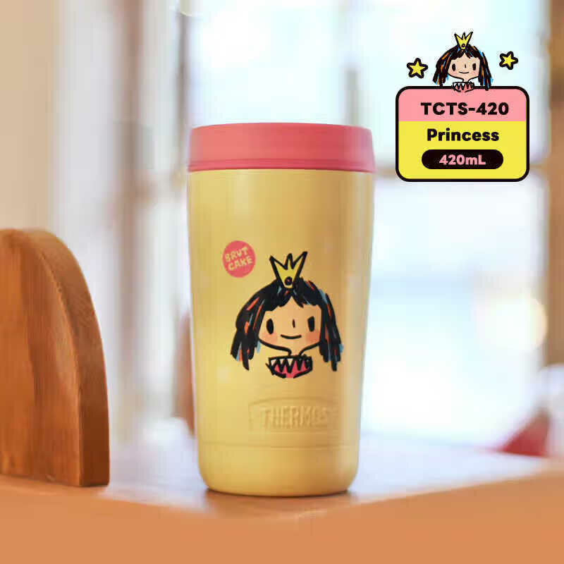 Thermos Princess Series 420 мл стальной вакуумный изолированный кофейный стакан для женщин