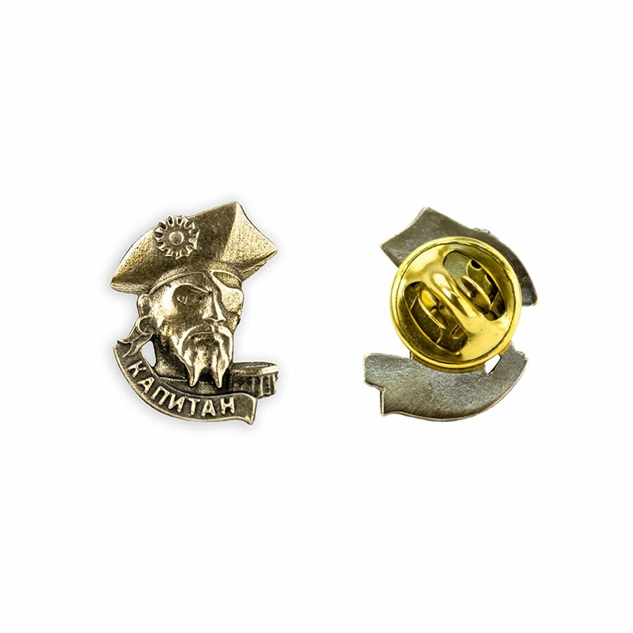 Значок море капитан (ВхШхД 2см./1см./1см.)