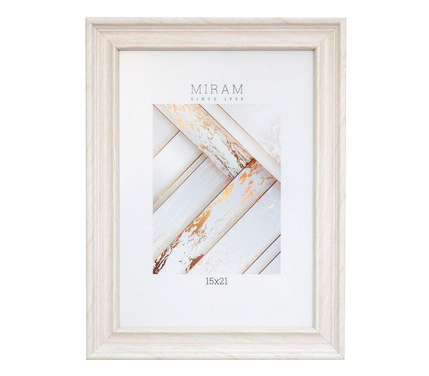 Фоторамка Мирам 15х21 см молочно-бежевая