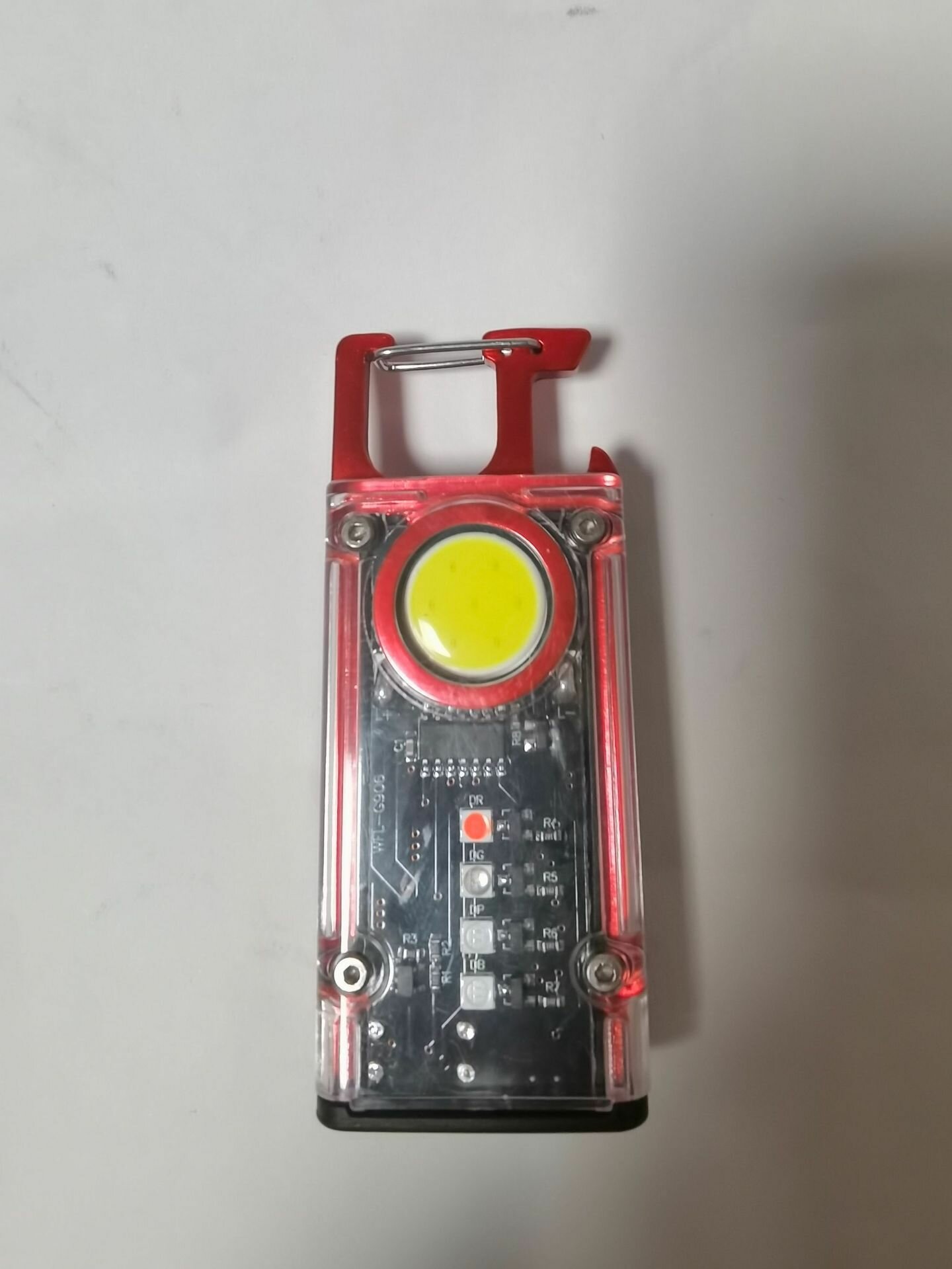 Guangxunlai мини-рабочий светильник, магнитный мощный фонарик, брелок для ключей, многофункциональный фиолетовый свет,