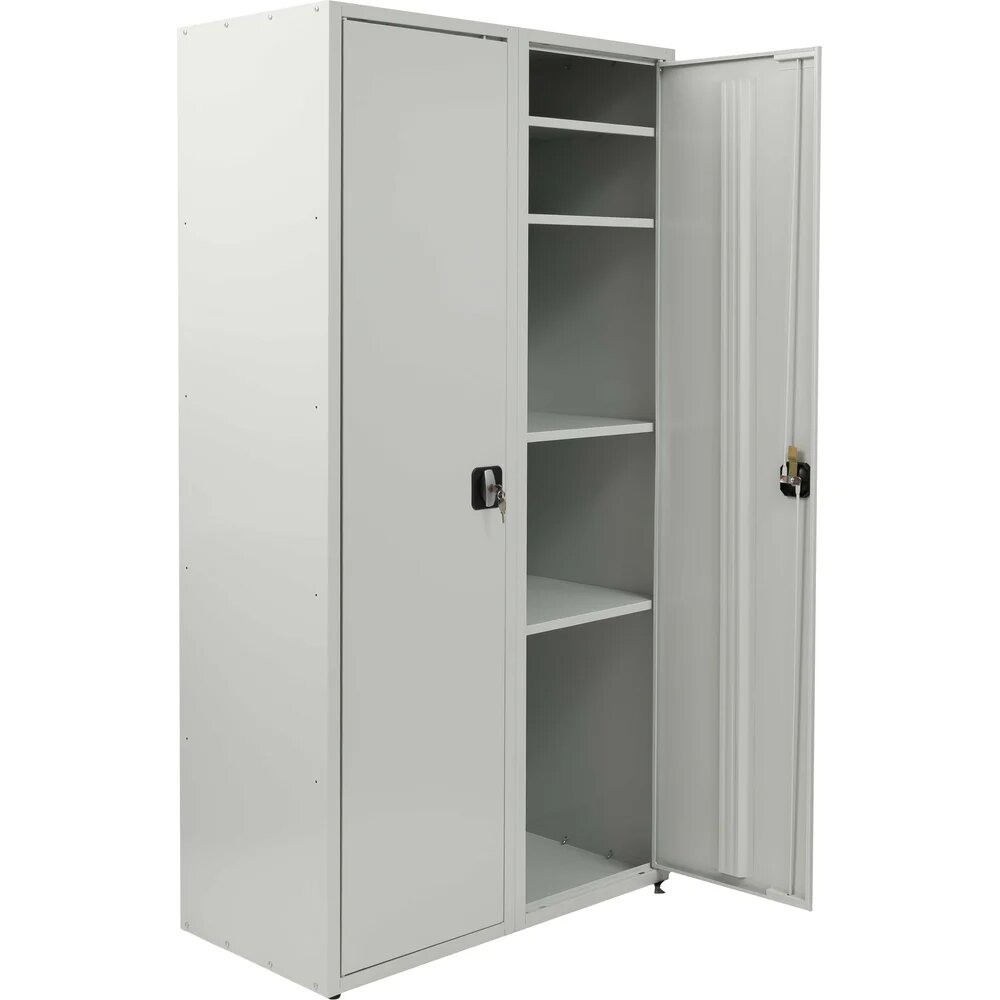 Шкаф архивный Gigant AC-08, металлический корпус, напольный монтаж, ключевой замок, два отделения, восемь полок