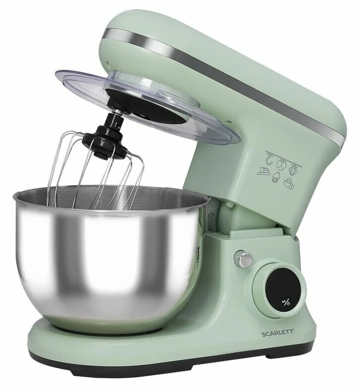 Миксер Scarlett SC-SM10S55, 8 скоростей, мощность 350 Вт, зеленый