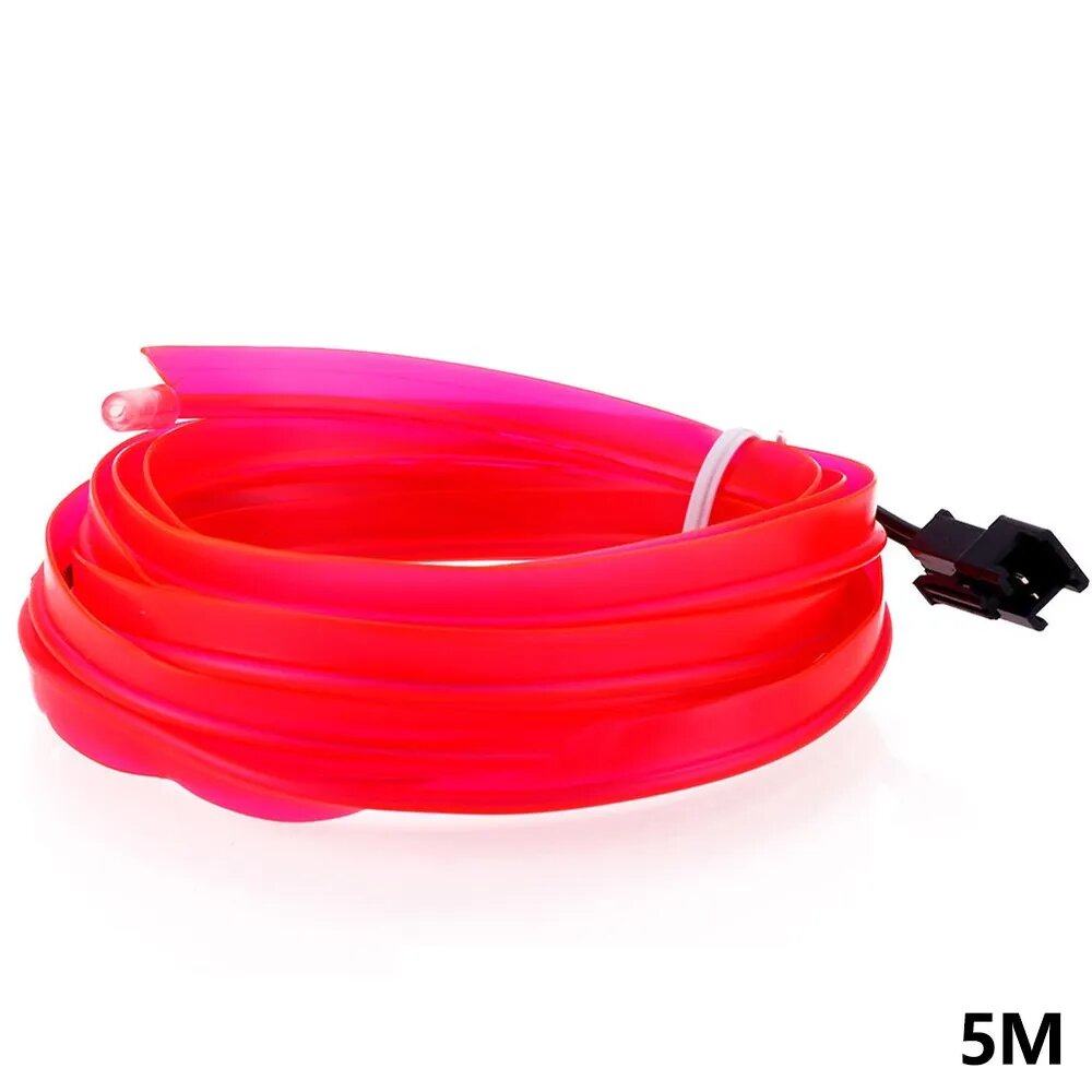 5М интерьерные светодиодные ленты с USB для авто-декора: неоновая гибкая подсветка салона, DIY светильник атмосферный