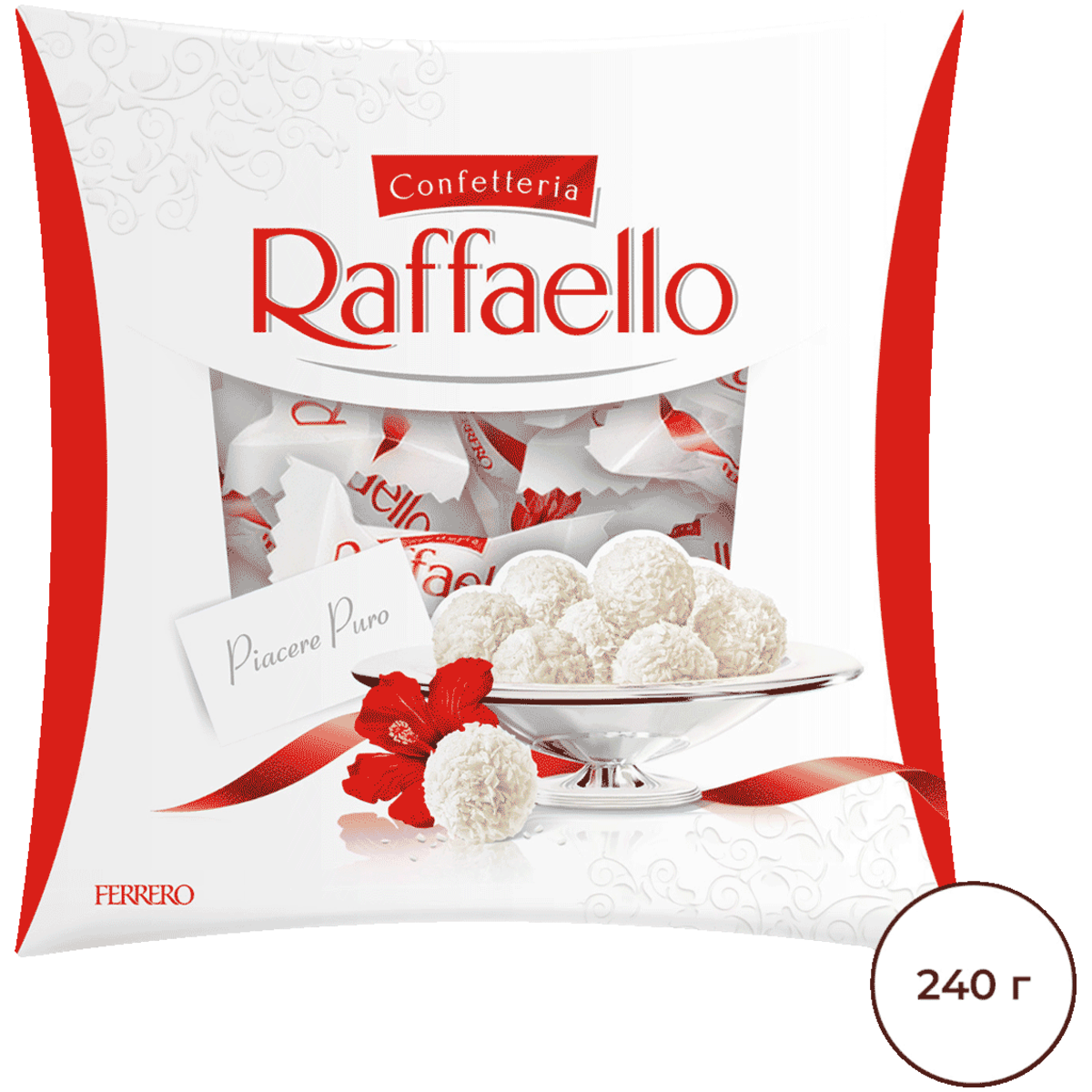 Конфеты Raffaello миндаль и кокос 24 шт. 240 г