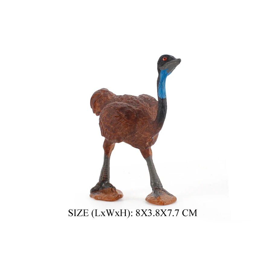 Австралийские фигурки животных из ПВХ LADOFIGURES Emu -1