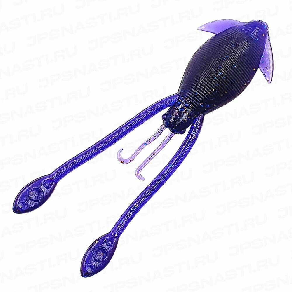 Силиконовые приманки Eleven Lures Squidward 2.8, 10 шт, #Deep Purple