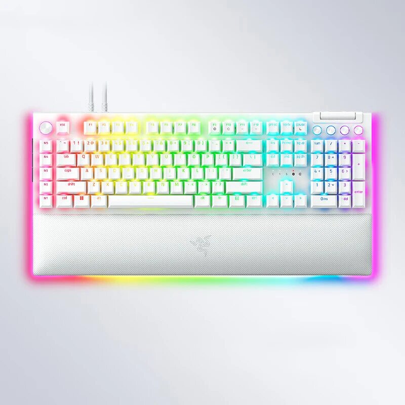 Razer BlackWidow V4 Pro Проводная Механическая Клавиатура White-Green axis
