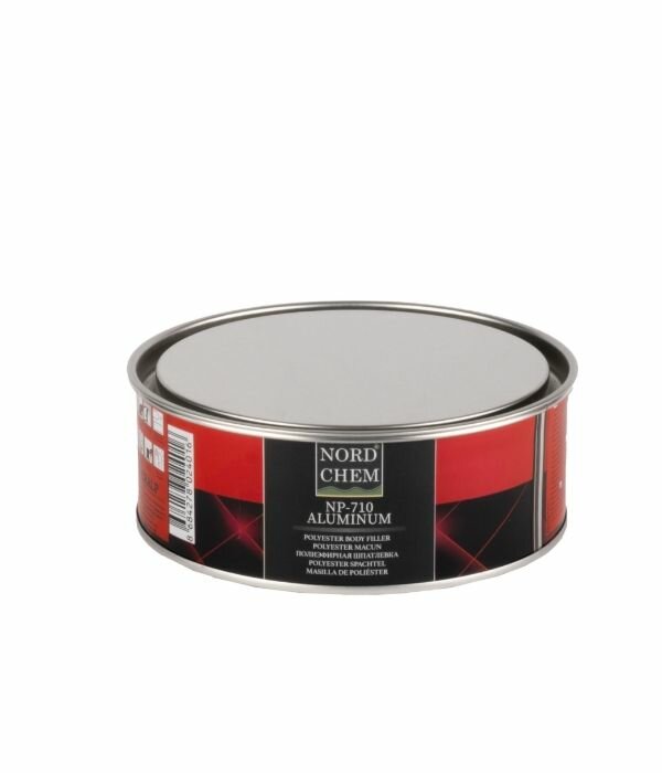 Шпатлевка NORDCHEM NP-710 ALUMINIUM PUTTY 2К с алюминием 1,8кг