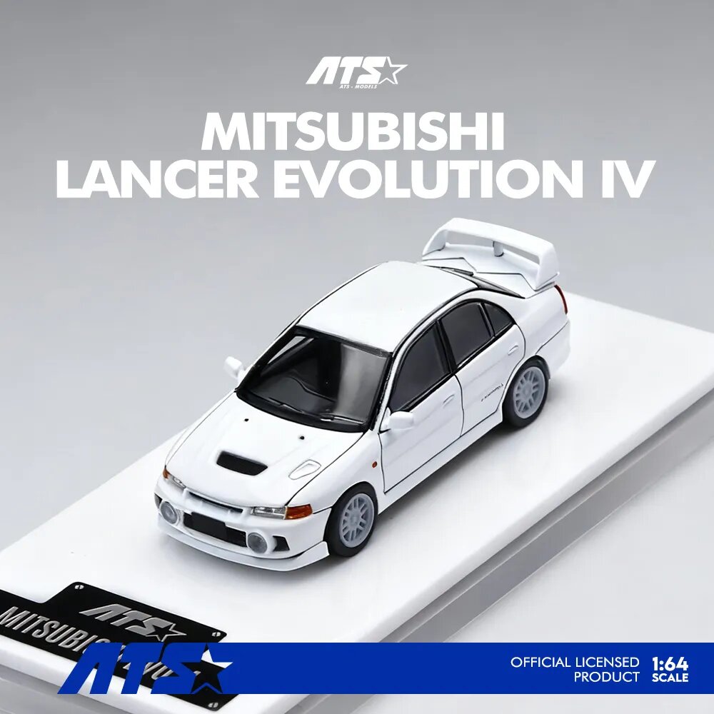 Коллекционная модель Mitsubishi Lancer Evolution IV в масштабе 1:64 от ATS MODELS, премиум исполнение-изысканный подарок