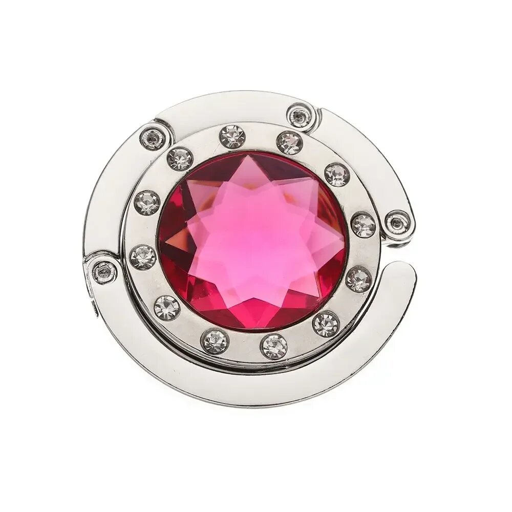 Складной крючок для сумки розовый, rose red