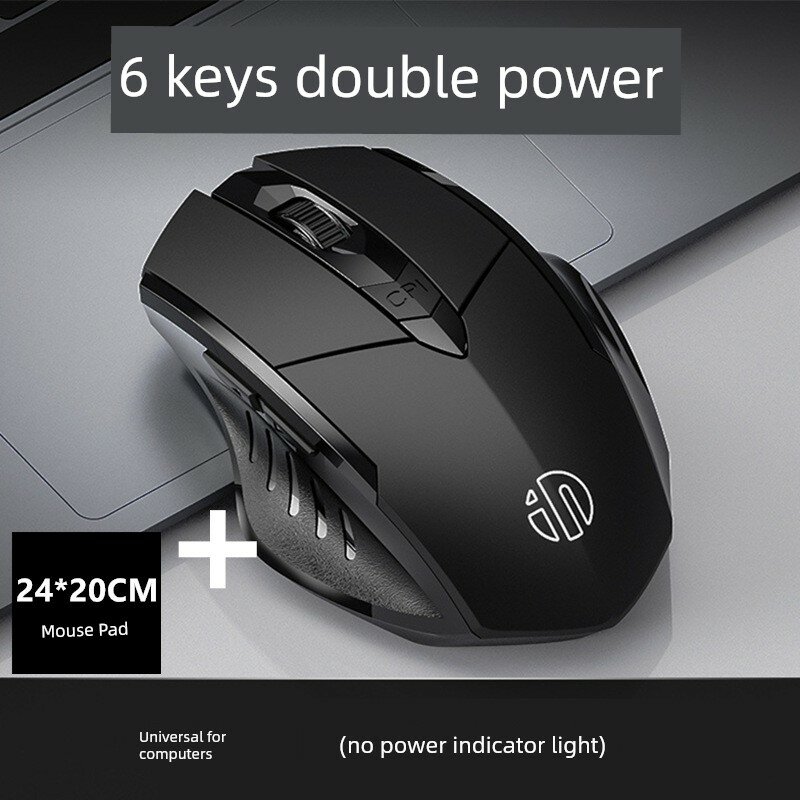 Беспроводная мышь Inphic PM6 с зарядкой, бесшумная, Bluetooth, три режима подключения, для ноутбуков и настольных ПК,