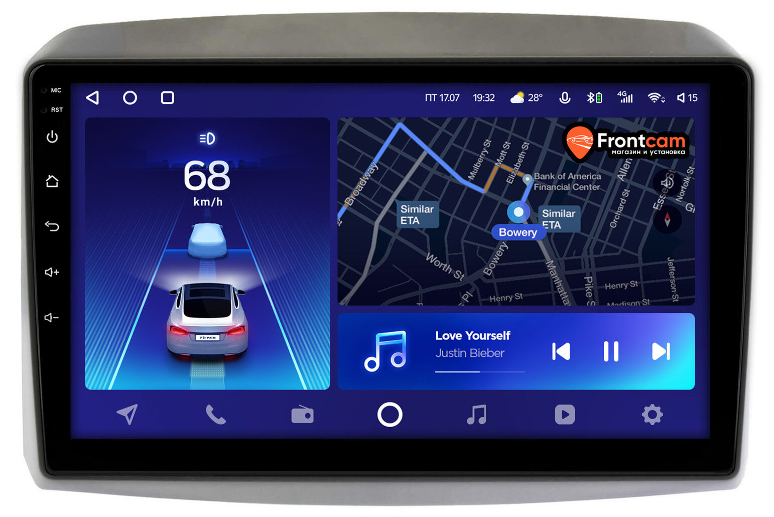 Штатная магнитола Teyes CC2 PLUS 6/128 10" RM-10-1254 Kia Sorento 3 Prime 2014-2020 Android 10 (4G-SIM, DSP, QLed)