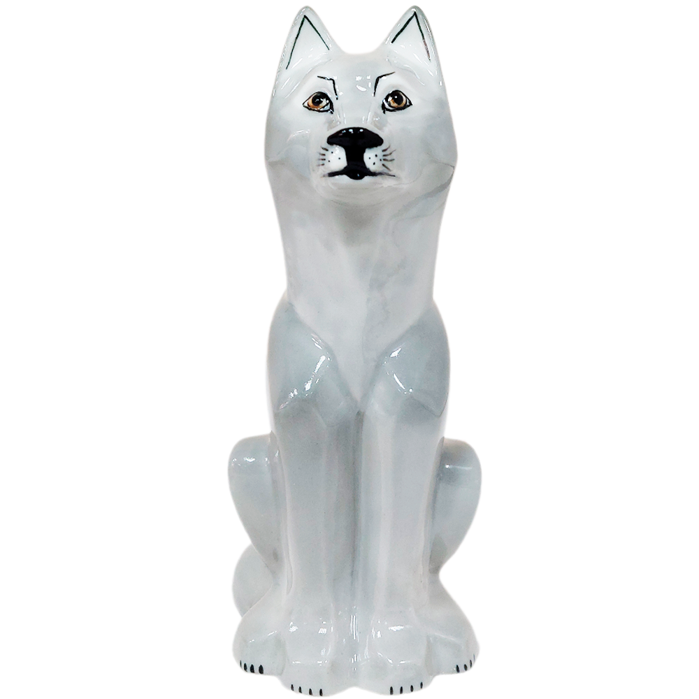 Фарфоровая фигурка ручной работы "Волк Акелла"