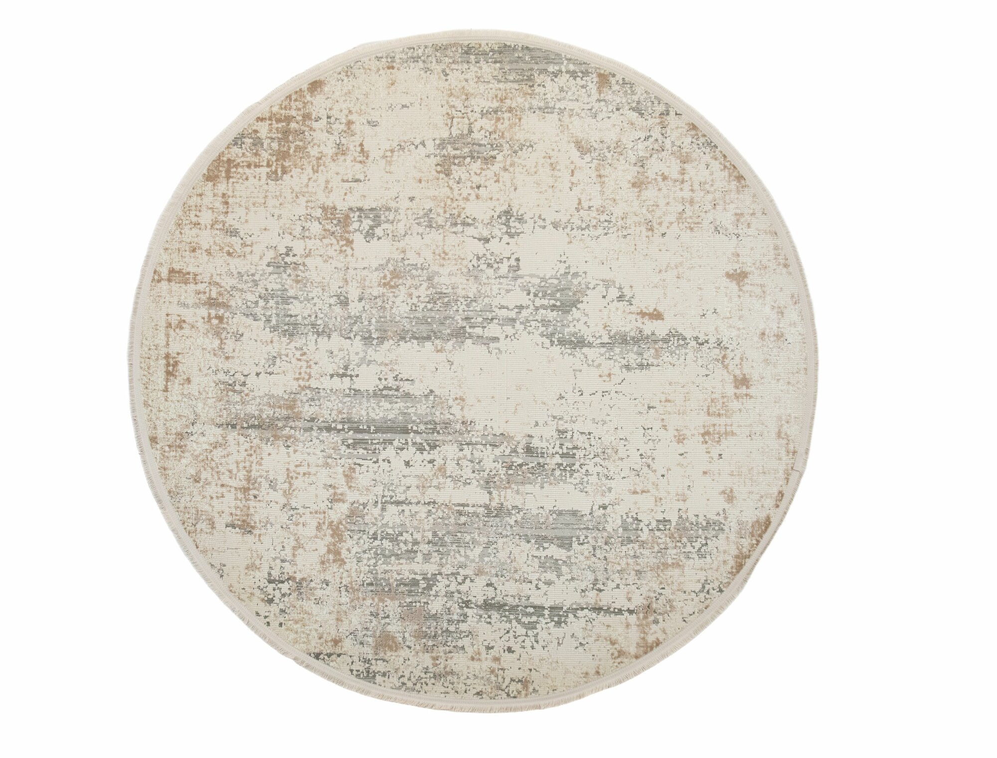 Ковер круглый высокоплотный натуральный PREMIUM-коллекции иранский дизайнерский 2 х 2 м, шёлк и хлопок, шёлковый блеск, размер 200 на 200 см высокого качества