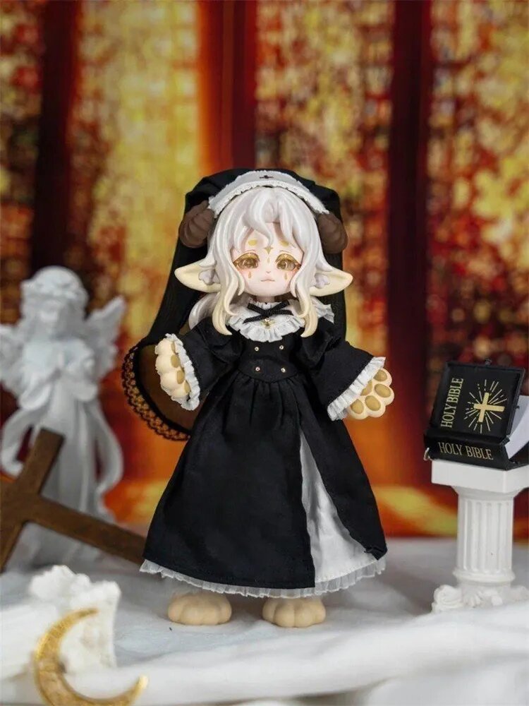 LEI-Doll 1/12 Кукла с шаровидными суставами MJD,(For Moon Series) ,18cm, полный набор прически, одежды и аксессуаров, коллекционная, подарок для девочек