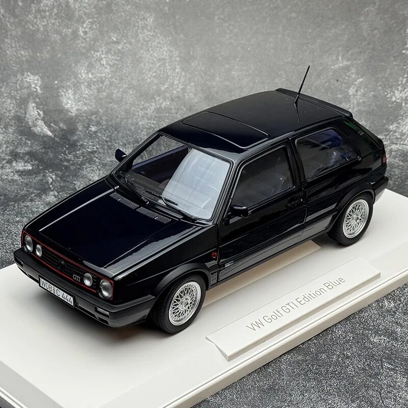 Модель NOREV 1/18 Golf GTI 1976 с синим салоном, литая под давлением, статическая модель автомобиля из сплава, коллекционная, для демонстрации, праздничный подарок