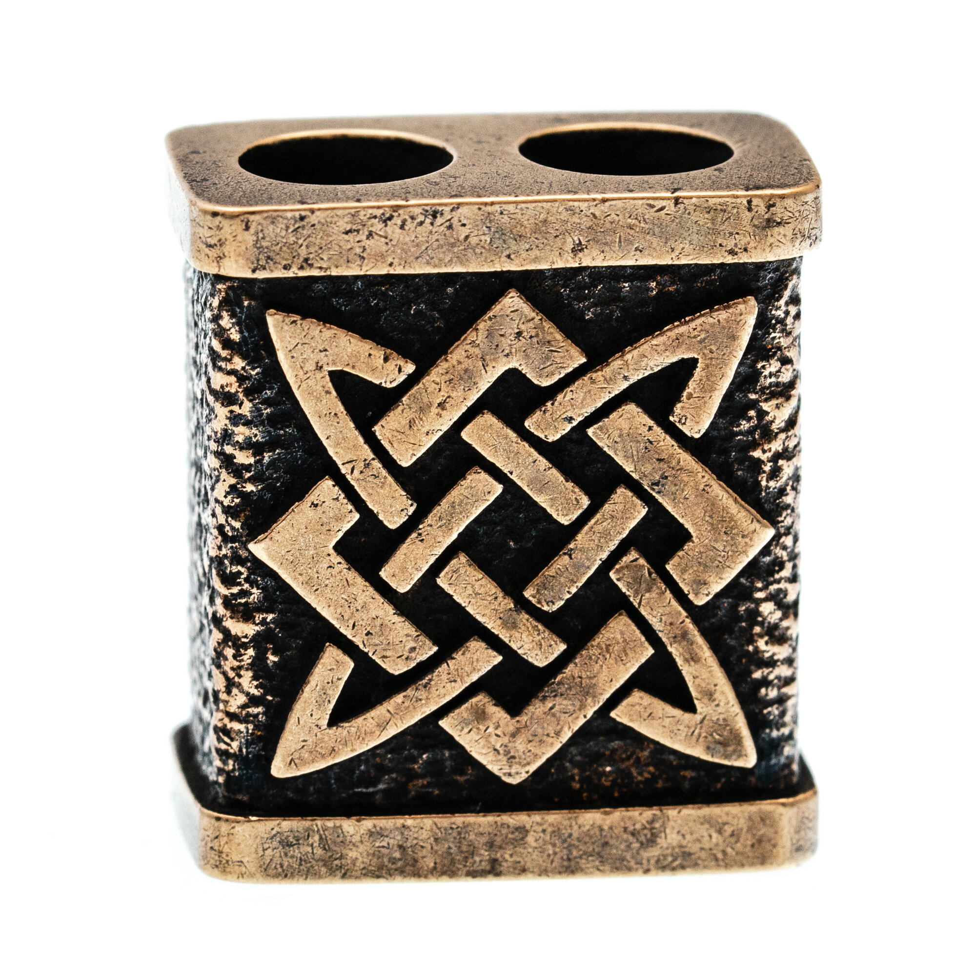 Бусина для темляка Звезда Руси, бронза