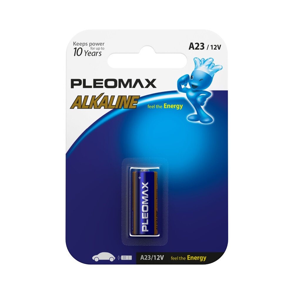 Батарейка 23A / MN23 12V для кнопок звонка и брелоков PLEOMAX