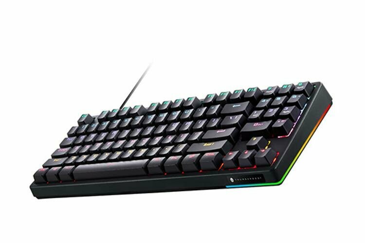 Механические клавиатуры для игр унисекс ThundeRobot 5820063 черный, переключатели Blue, раскладка 87 ключей, USB