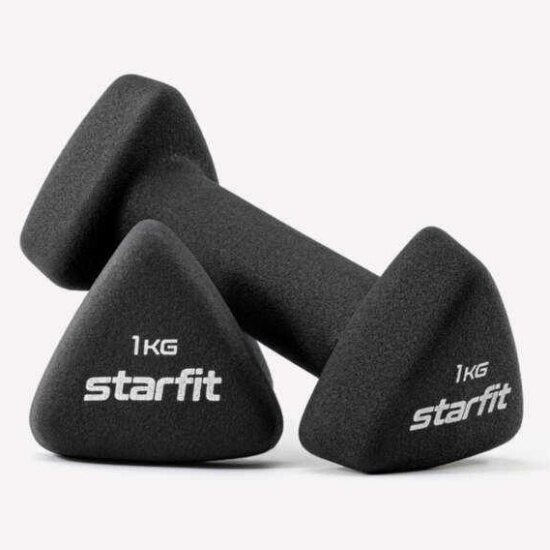 Гантель неопреновая Starfit DB-205 1 кг, черный