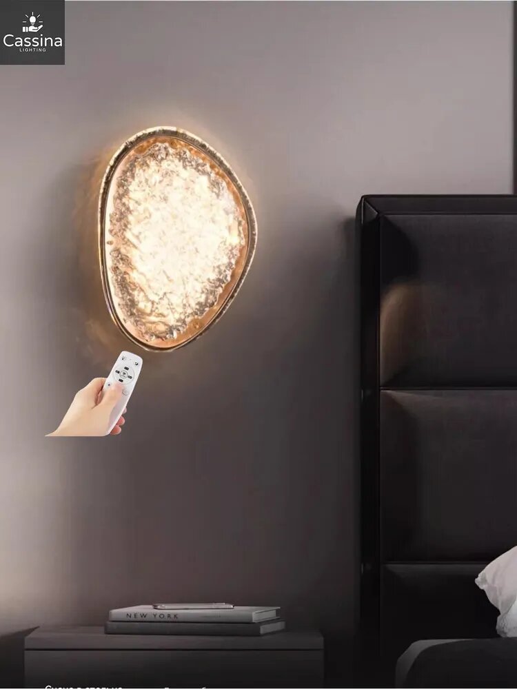 Cassina Потолочный светильник, LED, 15 Вт, акриловый, золотой, прозрачный