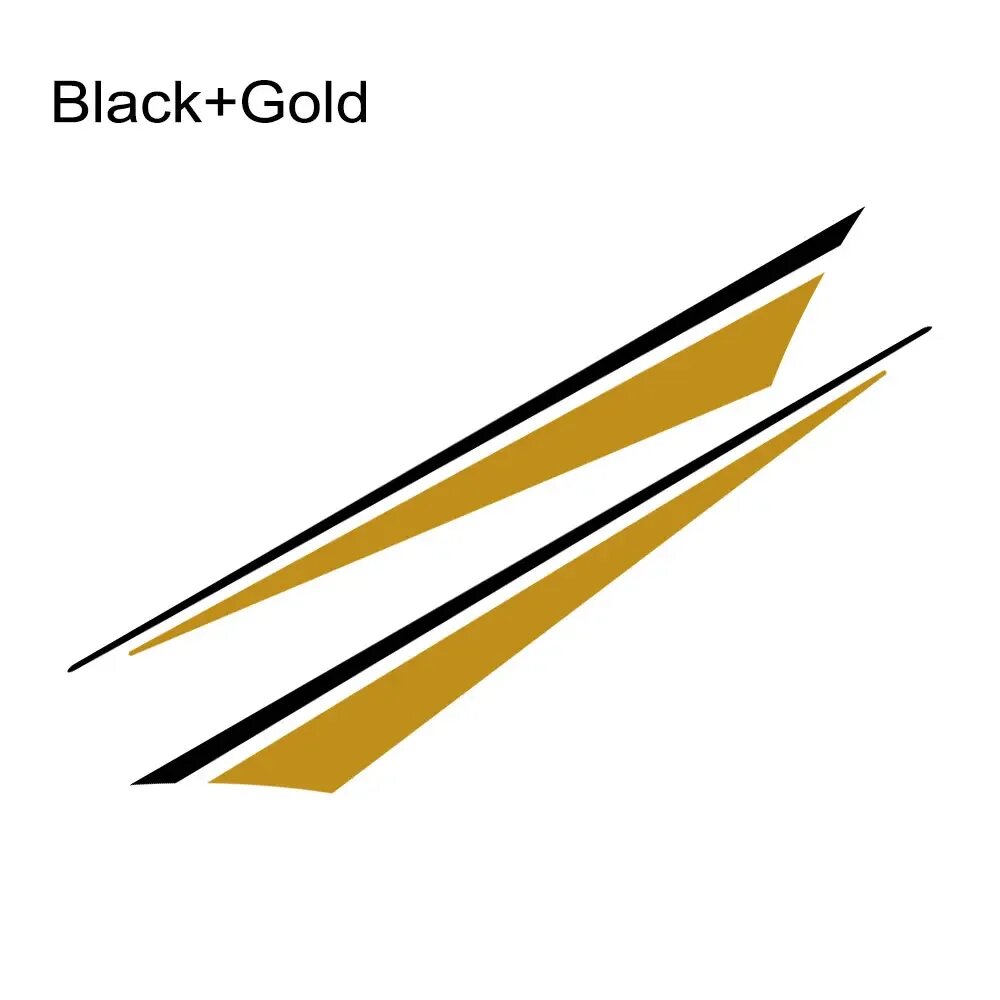 Наклейки на мотоцикл Suzuki Black Gold, 2 шт.