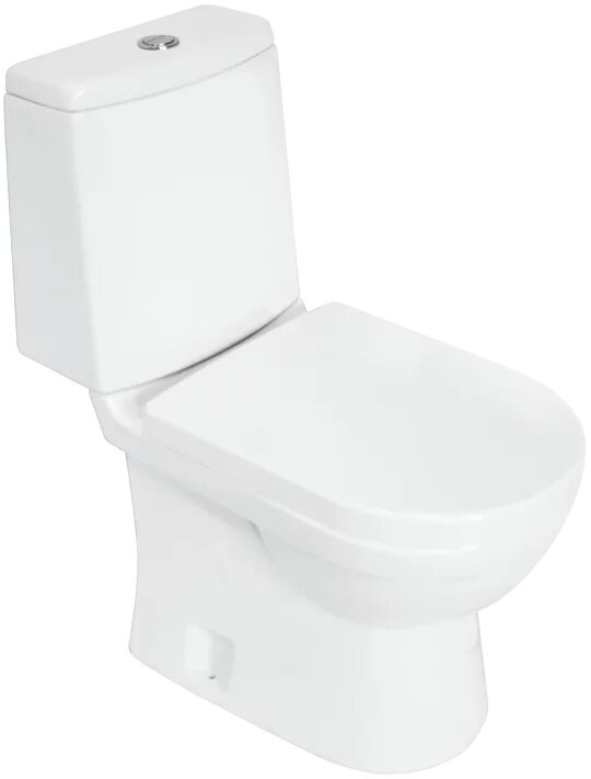 Унитаз-компакт напольный Sanita luxe Next luxe WC. CC/Next/2-DM/WHT. G/S1 с микролифтом, фарфоровый, белый, глянцевый, овальный, с нижним подводом, сиденье для унитаза в комплекте
