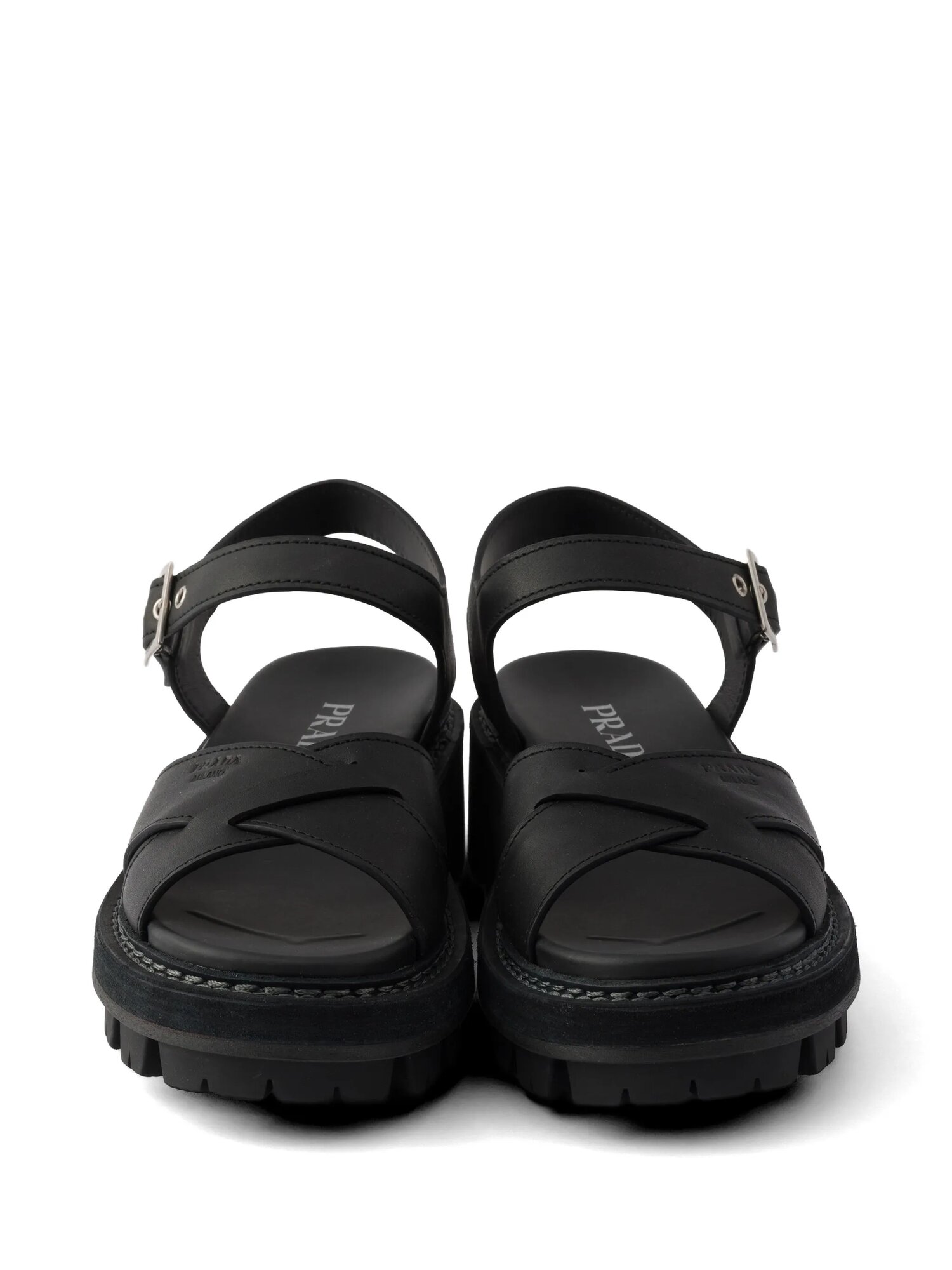 Босоножки Prada Leather sandals, размер 38 EU — фото 1