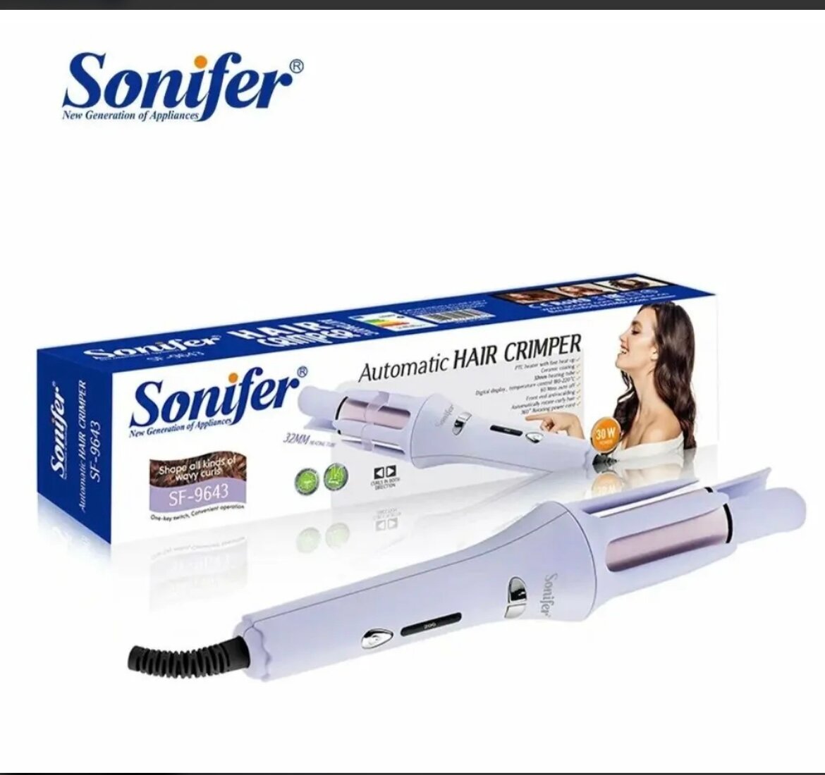 Фен Sonifer SF-9643, 2000Вт, 3 температурных режима, холодный воздух
