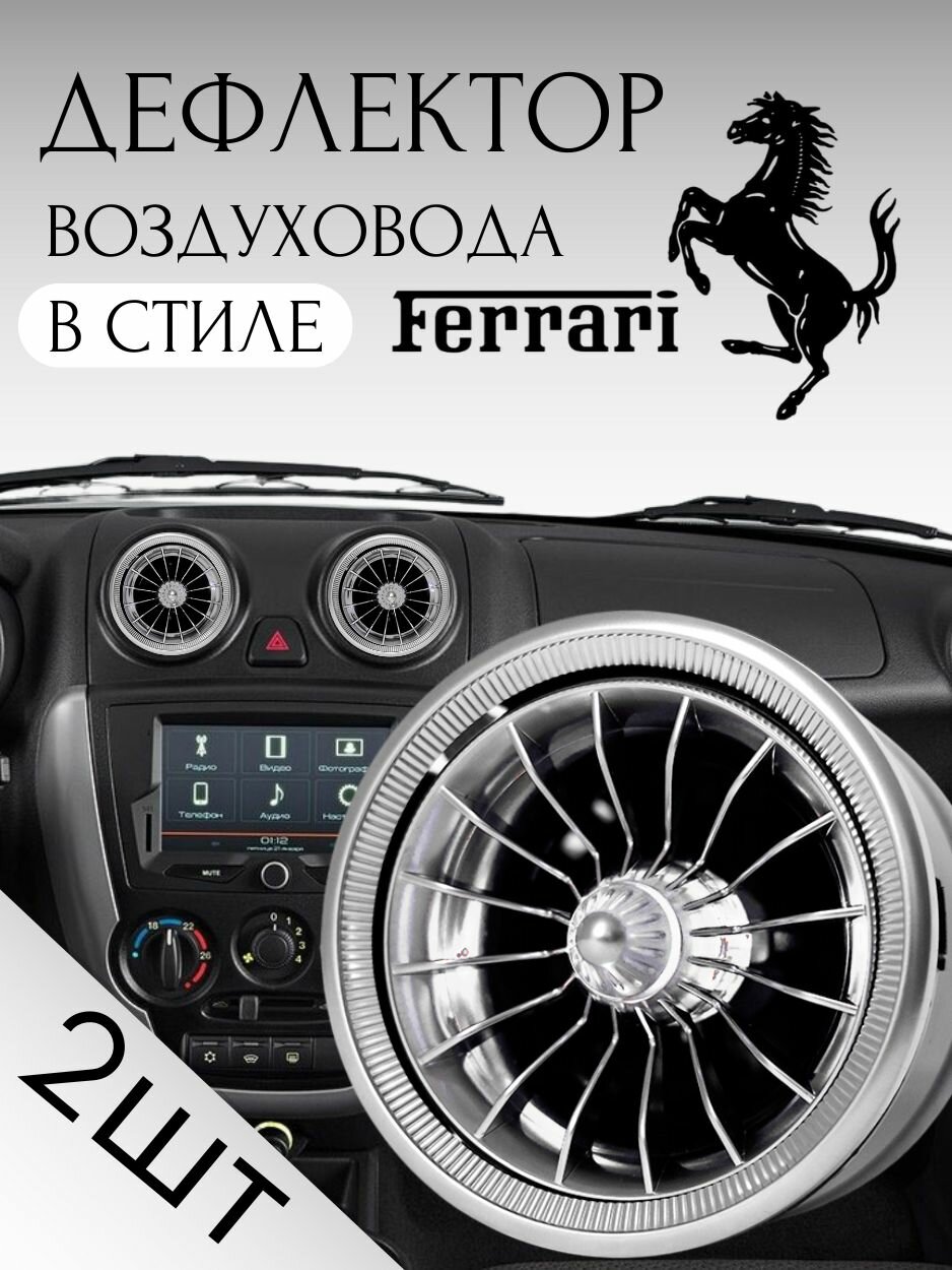 Дефлектор воздуховода Лада Гранта FL, Калина, Ларгус, тюнинг в стиле, АМГ / AMG, Некст