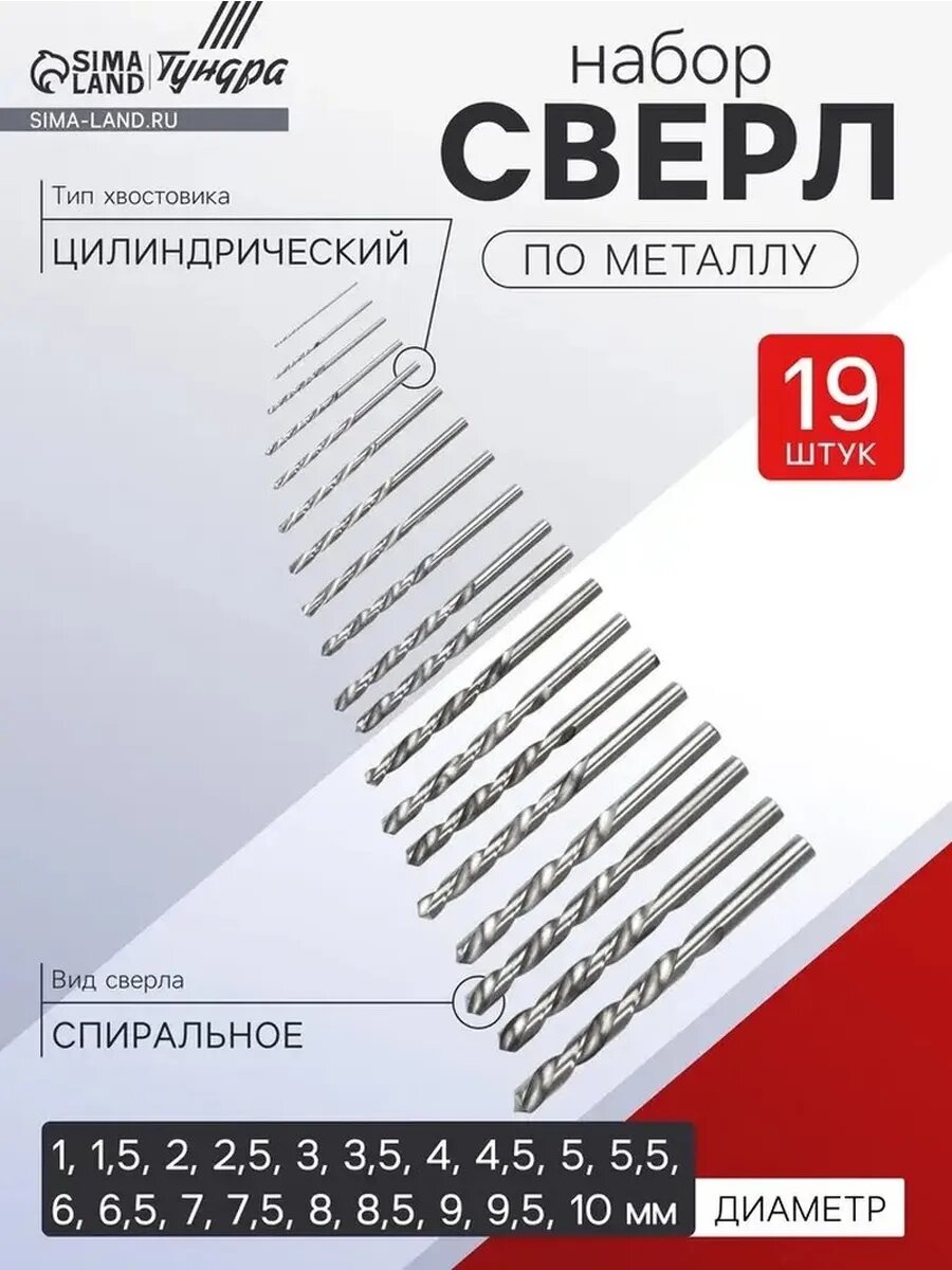 Профессиональный набор сверл для металла
