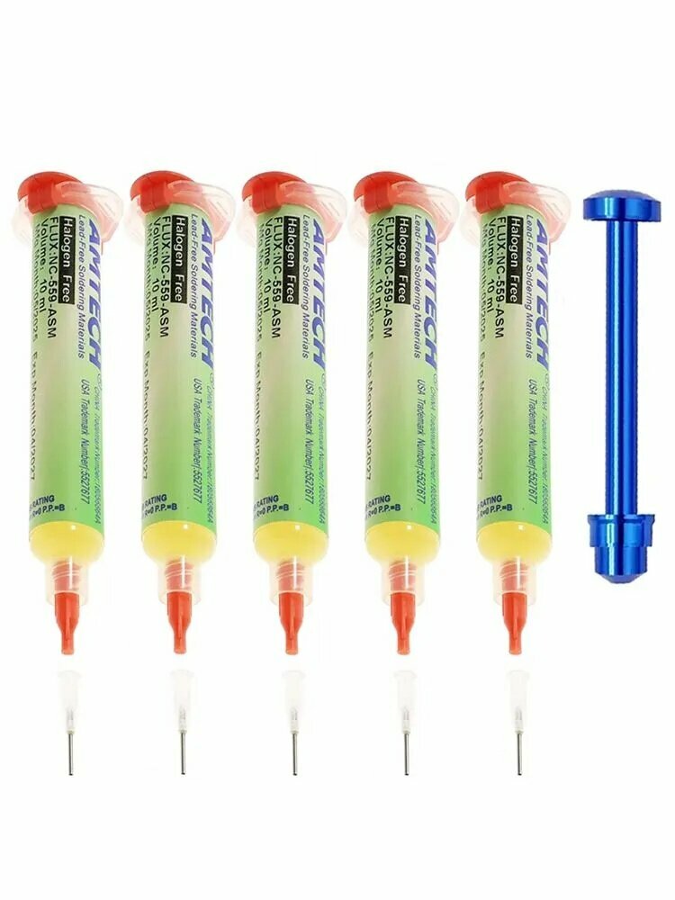 Флюс для пайки гелевый AMTECH NC-559-ASM-UV , Soldering Flux гель фксп флюс 10cc