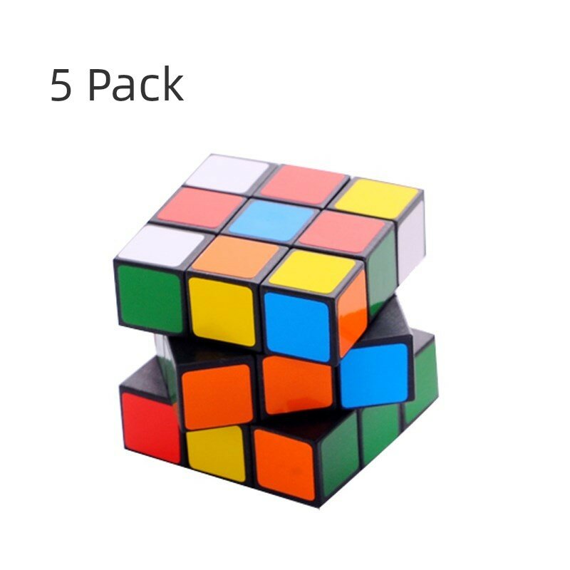 Кубик Рубика 3x3 для начинающих, развивающая игрушка для детей, кубик для развития интеллекта. упаковка из 5