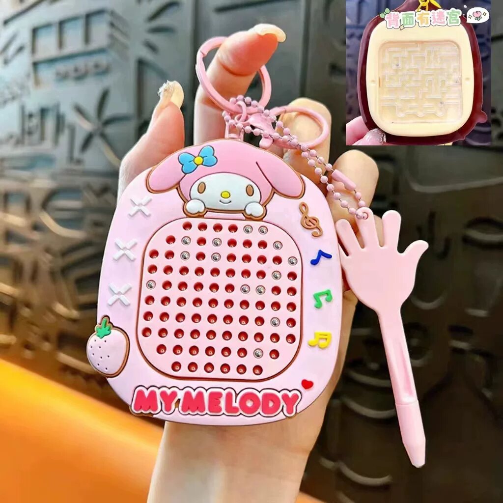Магнитная доска-лабиринт с шариками, большой брелок Sanrio, подвеска для рюкзака, детская игрушка, подарок на выпускной