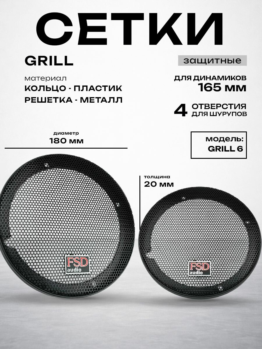 FSD audio Сетка защитная для автоакустики