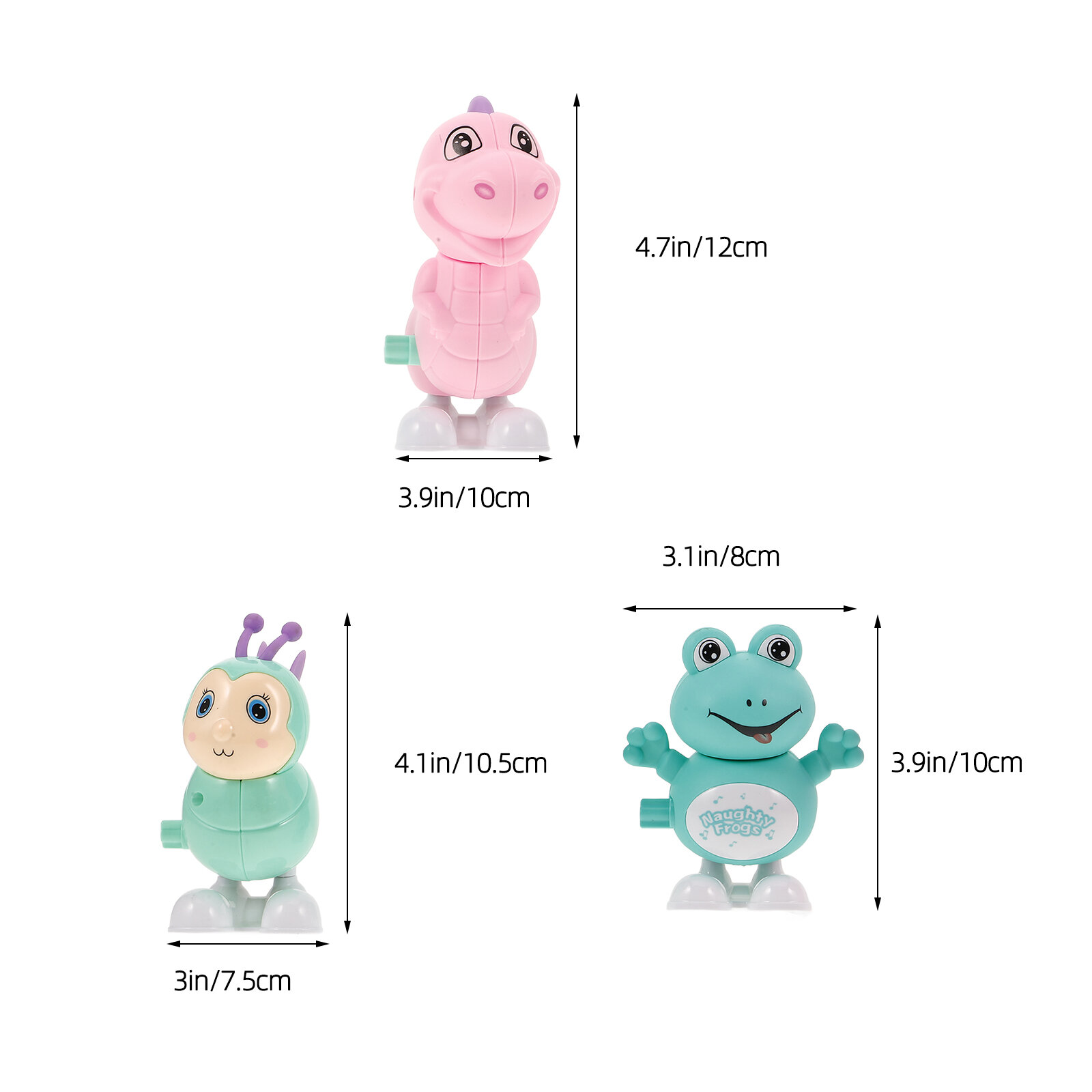 Механическая Игрушка В Форме Животного, Стимулирует Координацию, 3 Шт