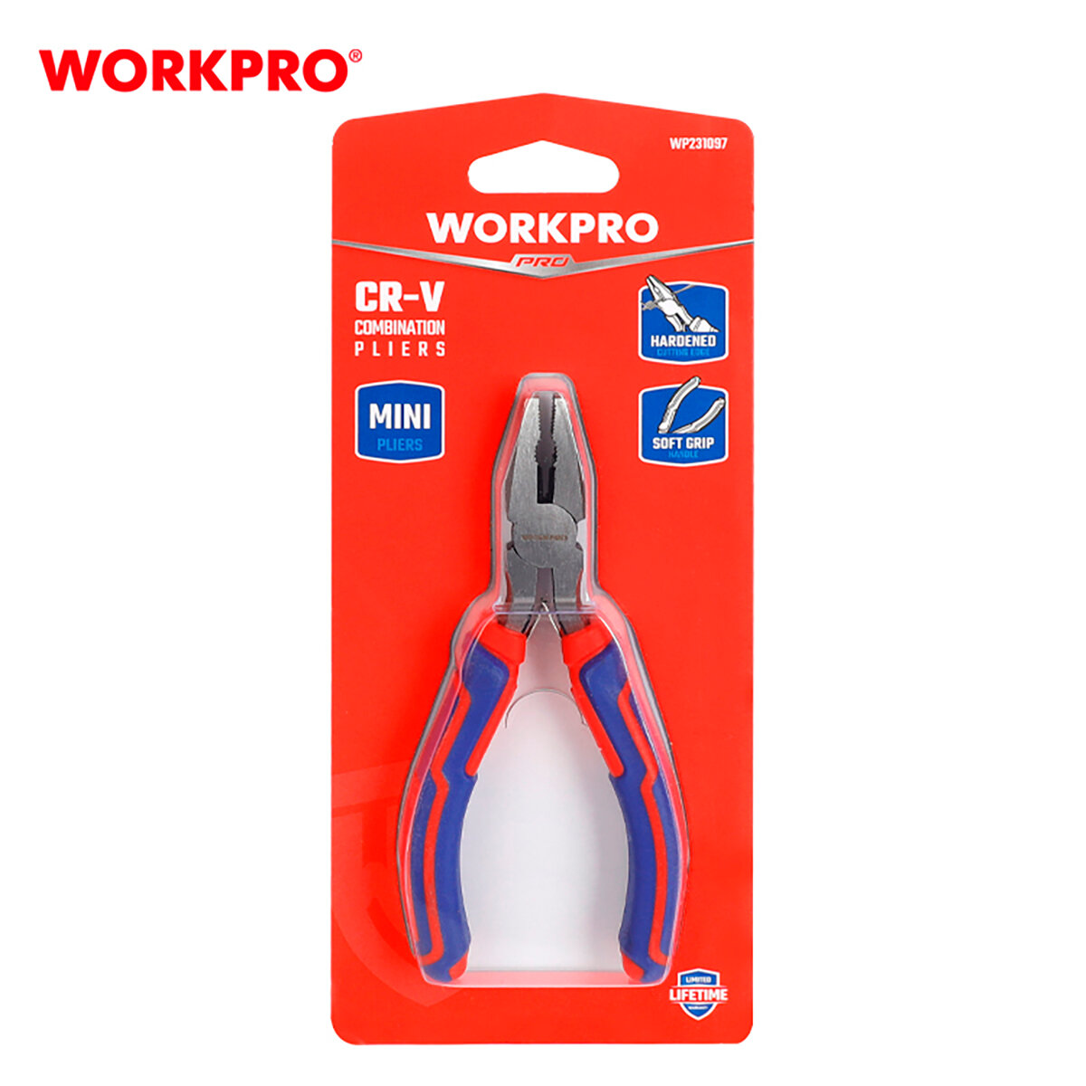 Пассатижи мини Workpro, 110 мм