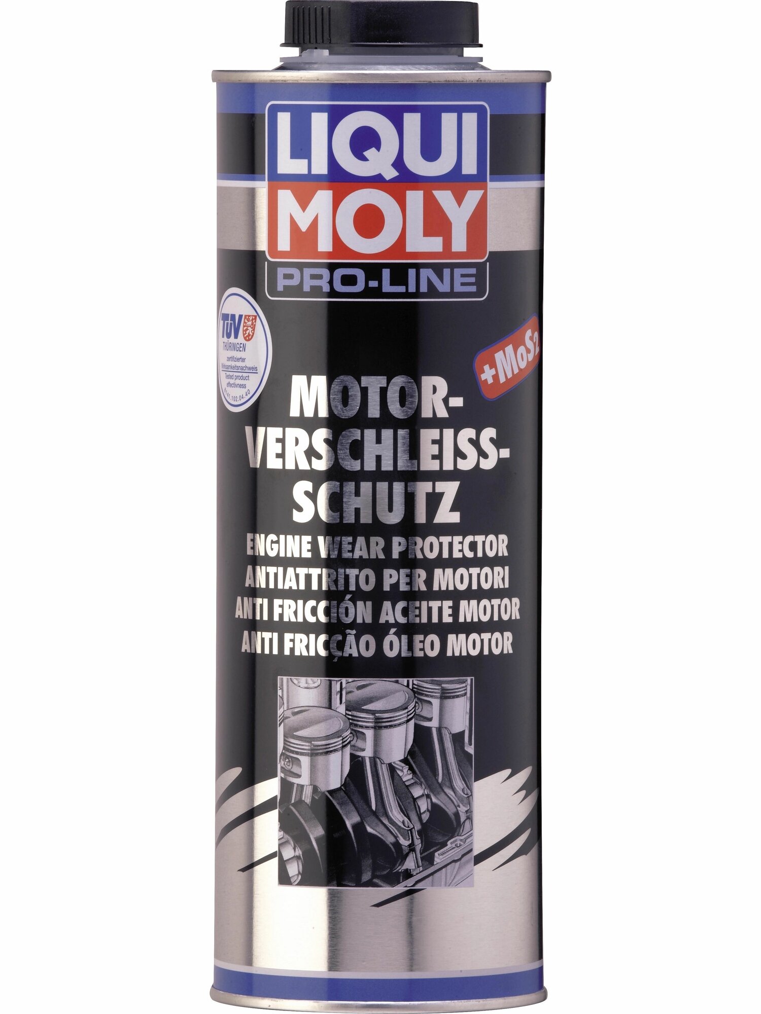 Антифрикционная присадка с дисульфидом молибдена в моторное масло Liqui Moly Pro-Line Motor-Verschleiss-Schutz 1л (5197)