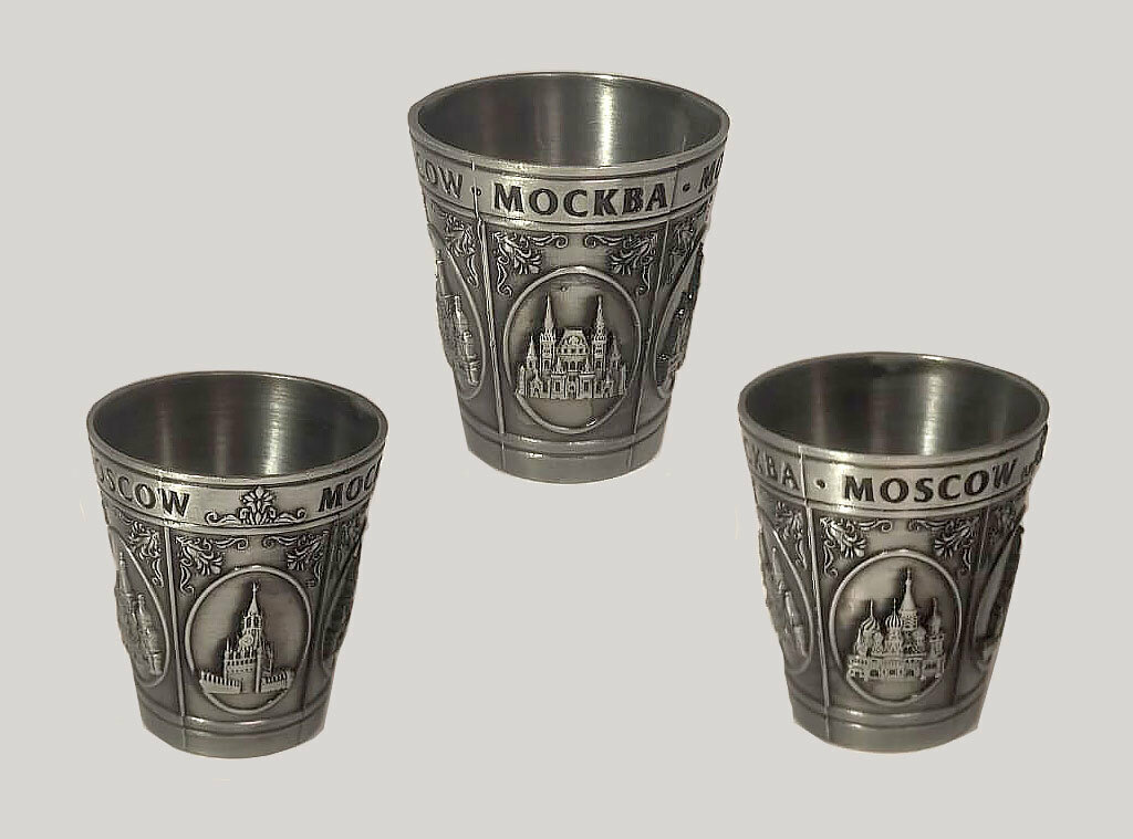 Стопка металл Москва серебро