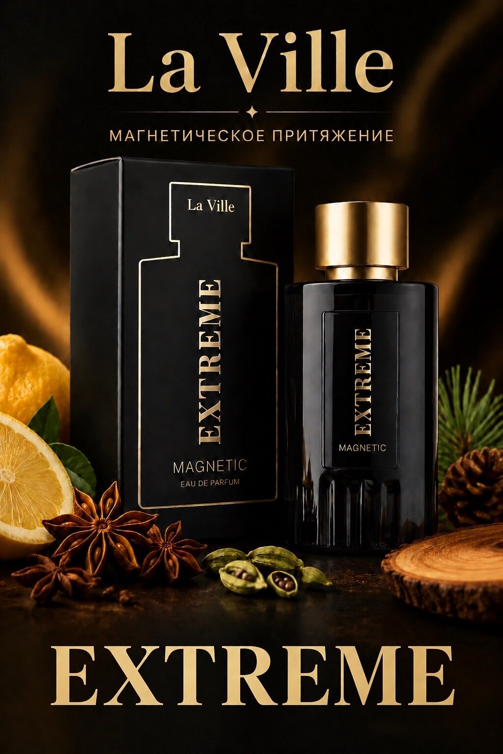 Парфюмерная вода мужская La Ville Extreme Magnetic men 100 мл
