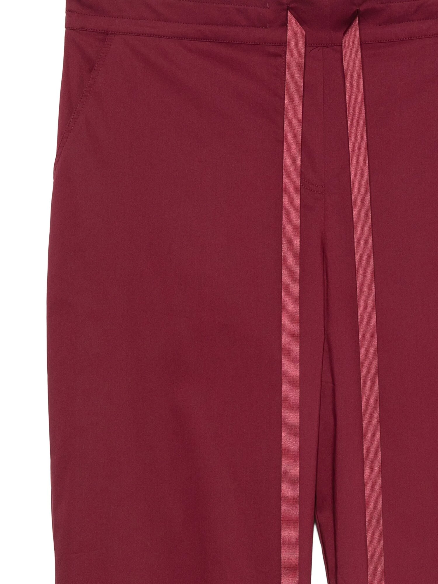 Брюки  Drawstring-waist cropped trousers, размер 48, красный — фото 1