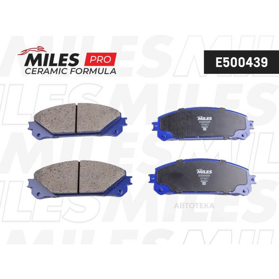 Колодки тормозные LEXUS RX 09-/TOYOTA HIGHLANDER 07- пер. Ceramic PRO MILES E500439