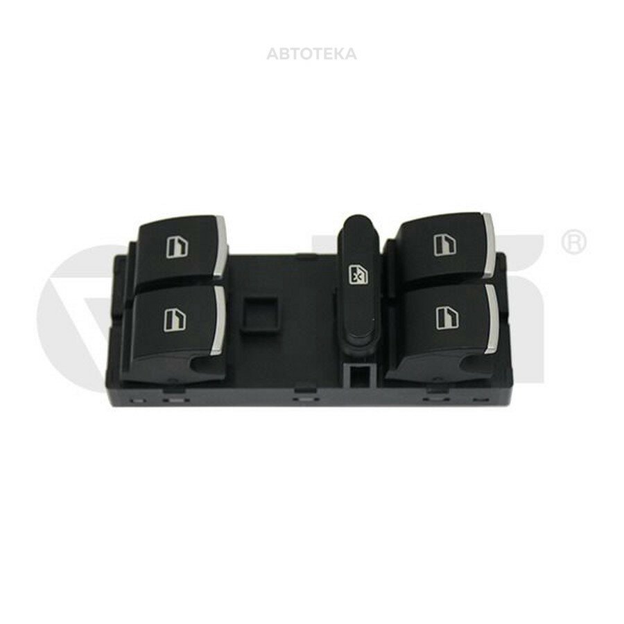 Блок управления стеклоподъемниками VIKA 99590423601 VW Amarok/Golf 6/Jetta IV/Passat B7/Tiguan/Touran 05-22 (хром)
